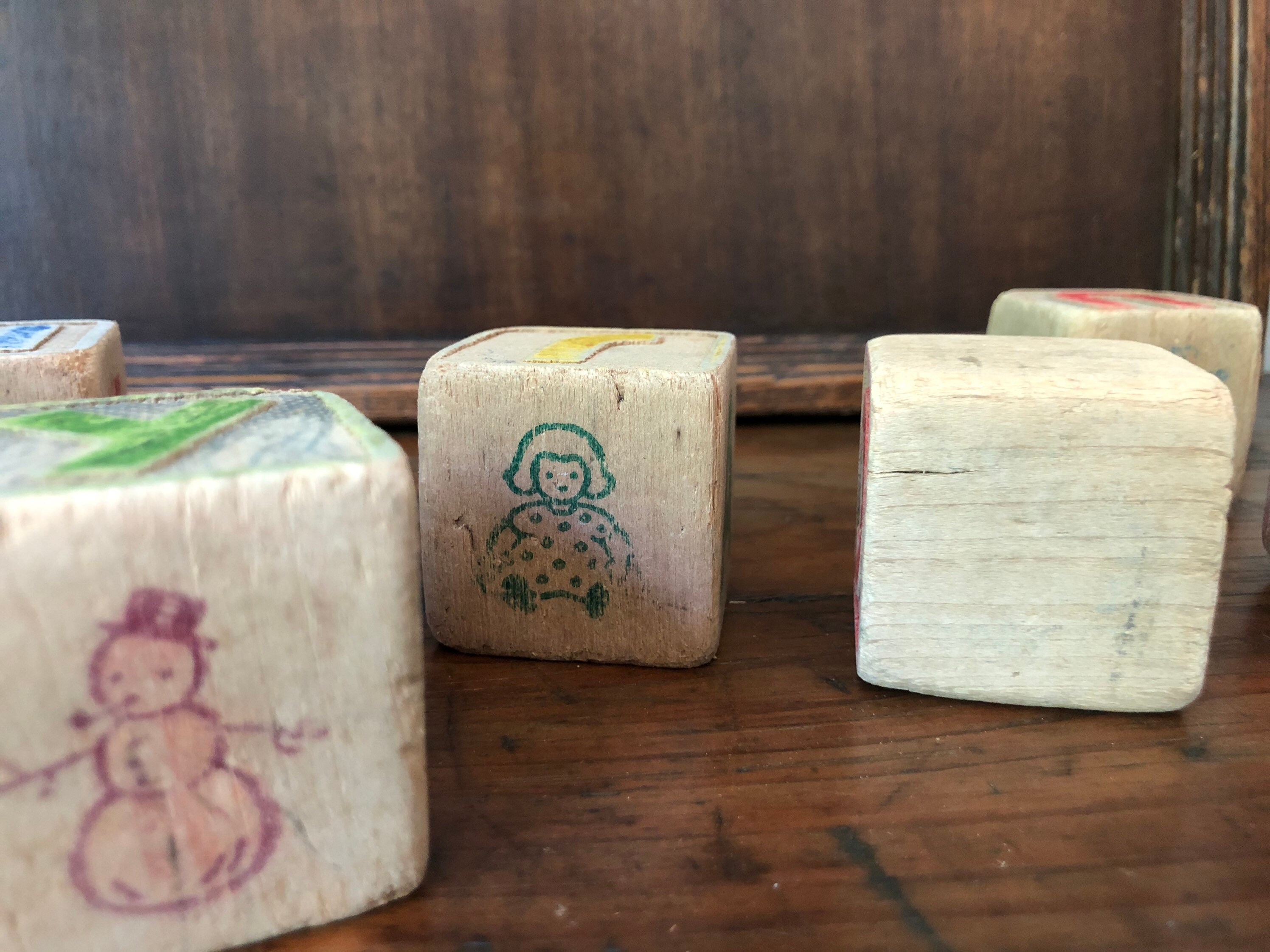 Lot of 12 Antique Wooden Blocks - Etsy