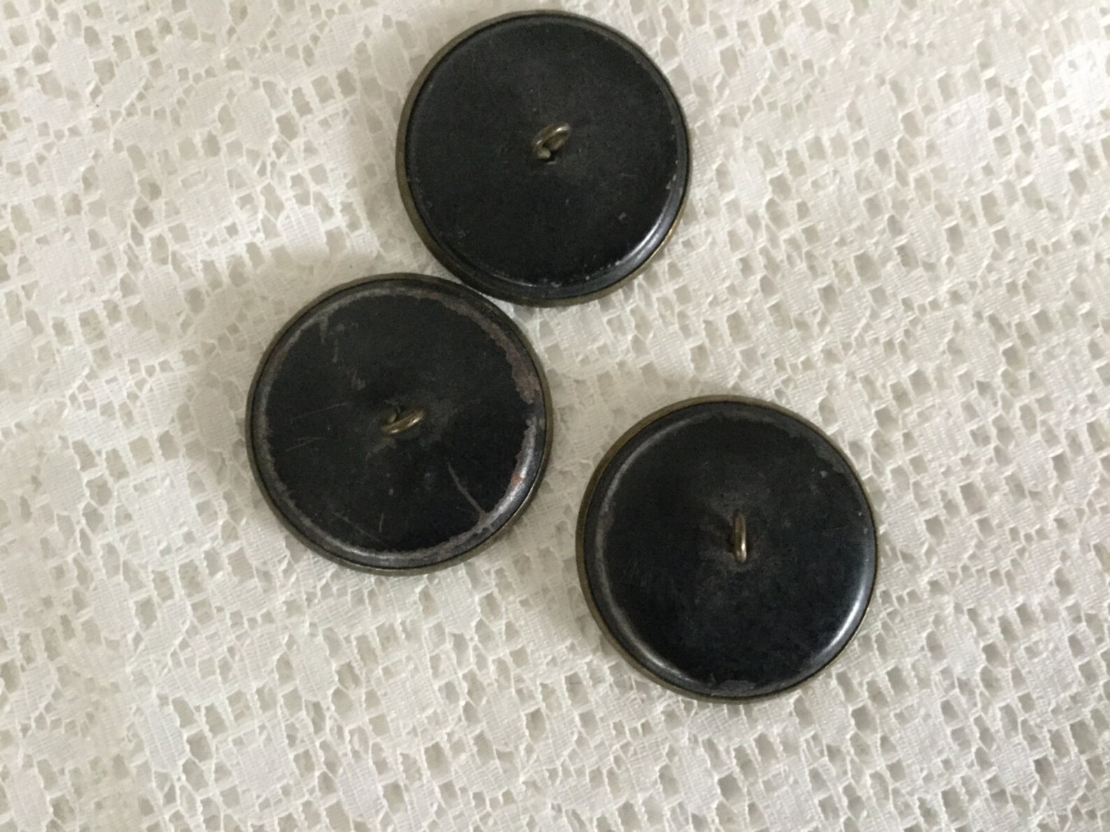 Antiqu Metal Picture Buttonsset of Threelarge Buttons 1 - Etsy