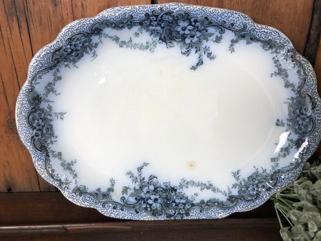 19th Century Alfred Meakin Albemarle Porcelain Serving Platter England ...