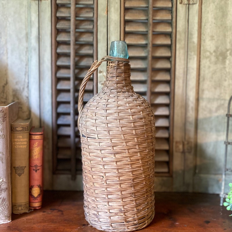 Wicker Jug - Etsy