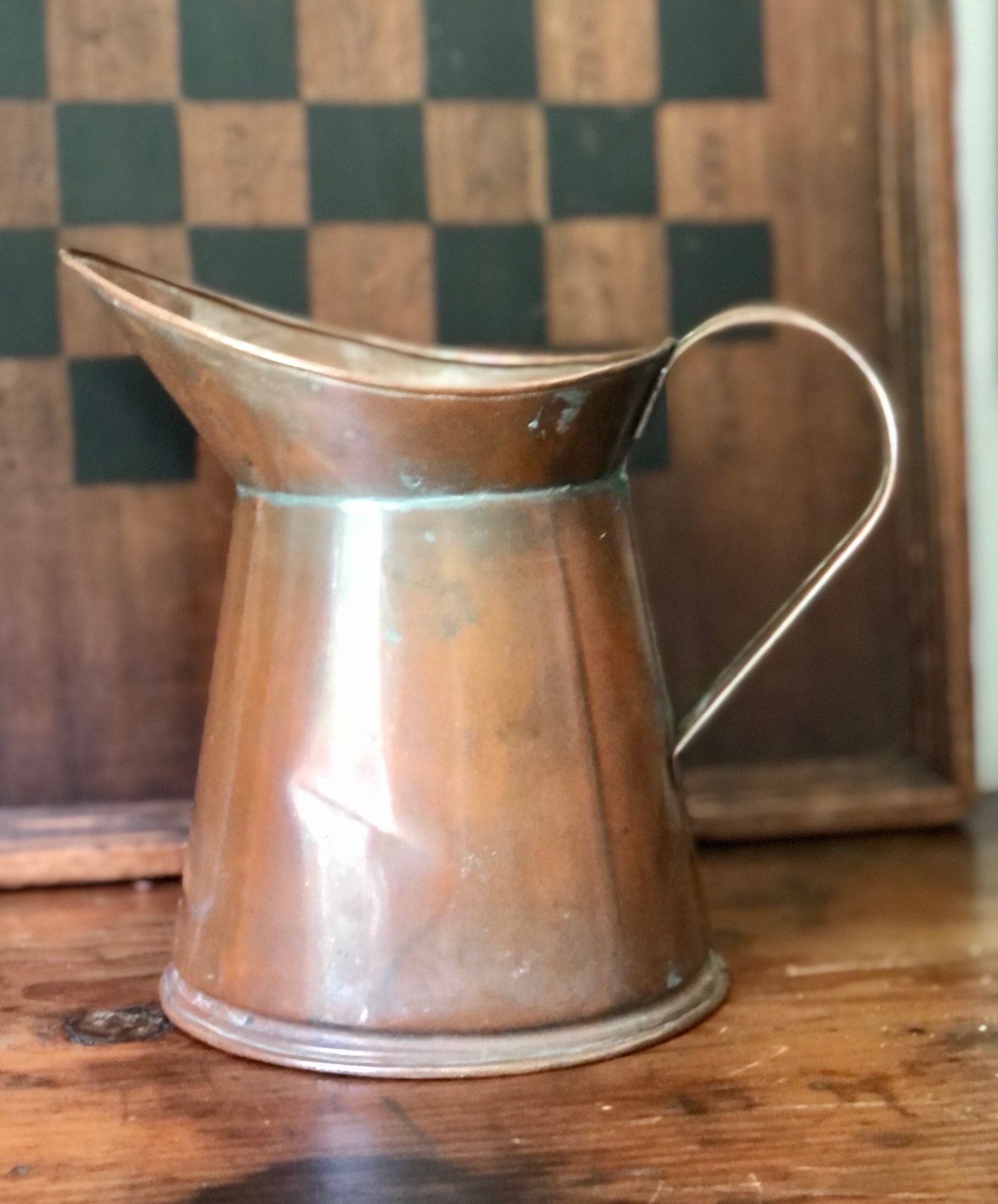 Antique Copper Milk/water Picture/jug Food Photo Prop Blog - Etsy