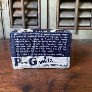 Vintage P and G Laundry Soap,bar Soap - Etsy