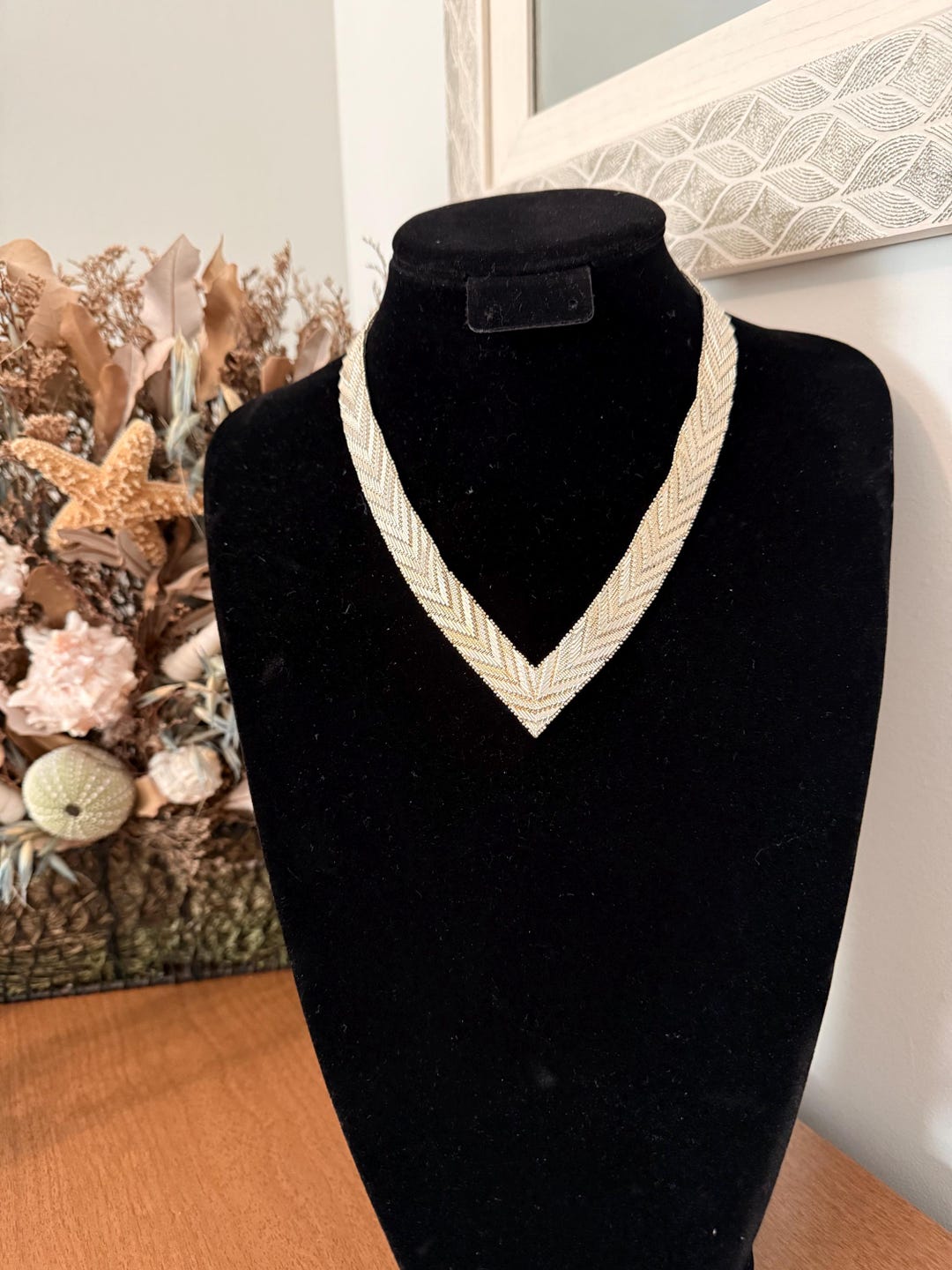 Vintage Taxco Sterling Silver Necklace (96g) – Gold Plated Statement ...