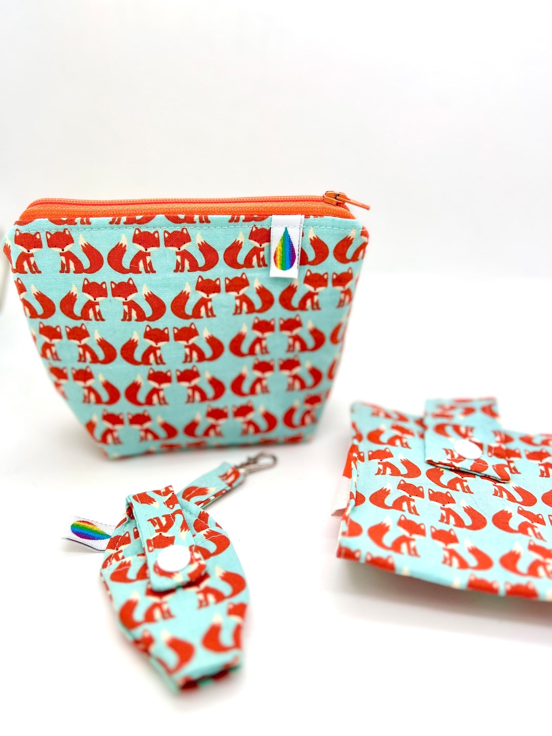 Essential Oil Bag Coordinating Set Fox Roller Wallet Mini Sanitizer Essential Oil Gift ...