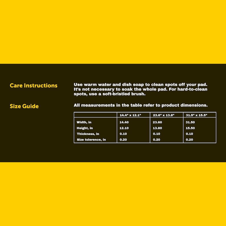 Grid Desk Mat, Minimalist Graph Mouse Pad | Black Yellow Modern Work ...