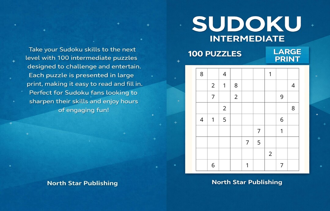100 Intermediate Sudoku Puzzles for Adults — Large Print Medium ...