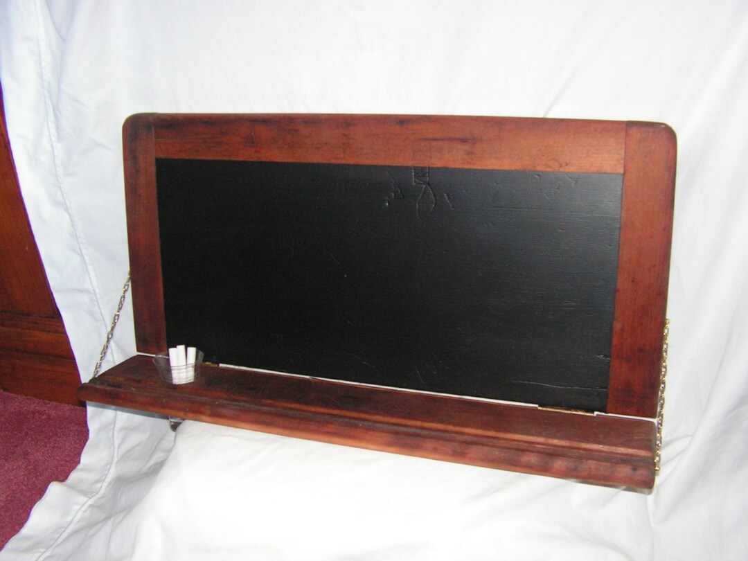 Cherry Wood Chalkboard Hand Finished Made From Upcycled - Etsy