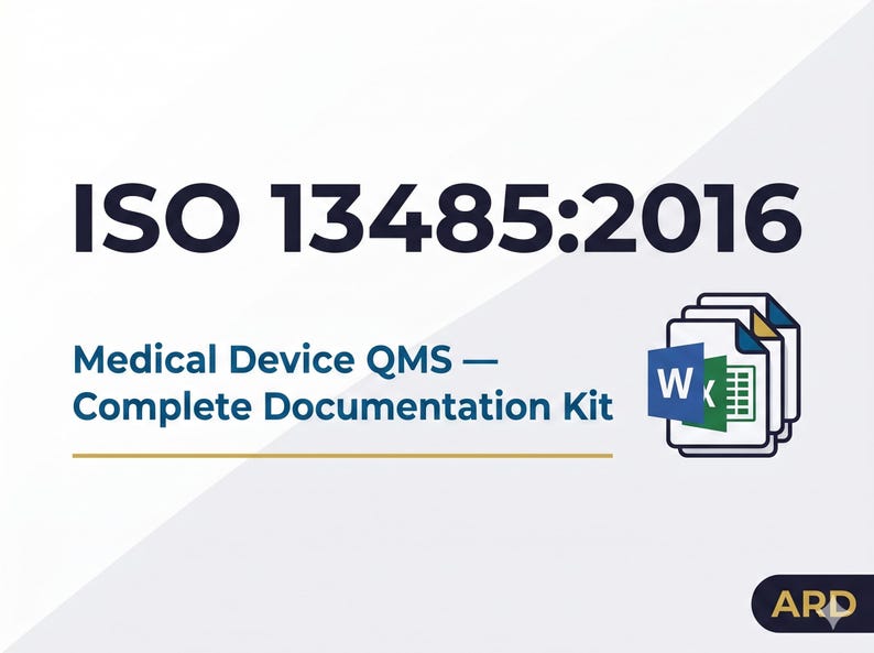 ISO 13485:2016 Medical Device QMS Full Pack System Documents - Etsy