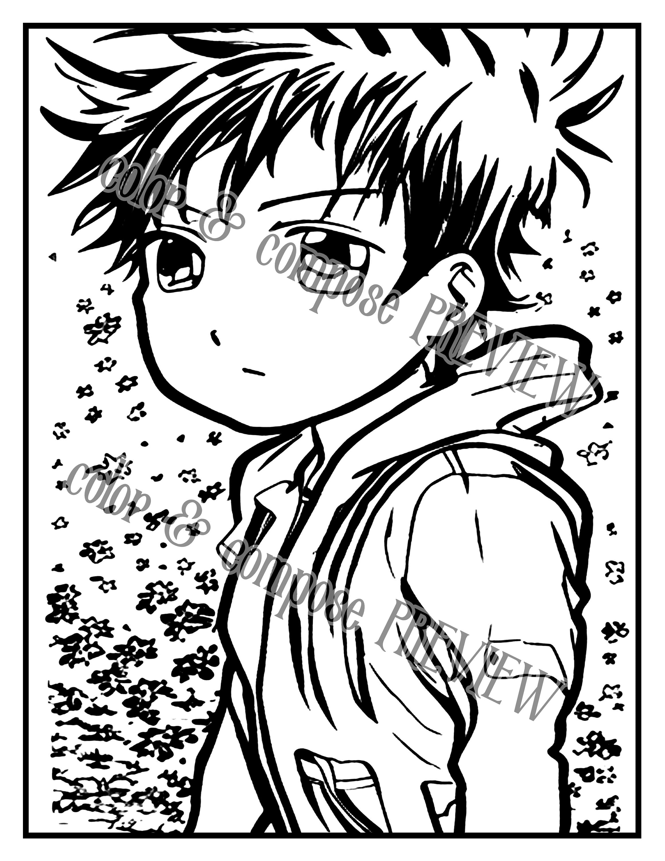 125 Unique Anime Style Coloring Pages! Girls and Boys! - Etsy