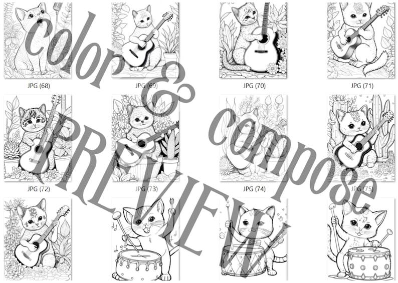 220 Beautiful and Unique Cat Coloring Pages for Adults -- Cat Lovers ...