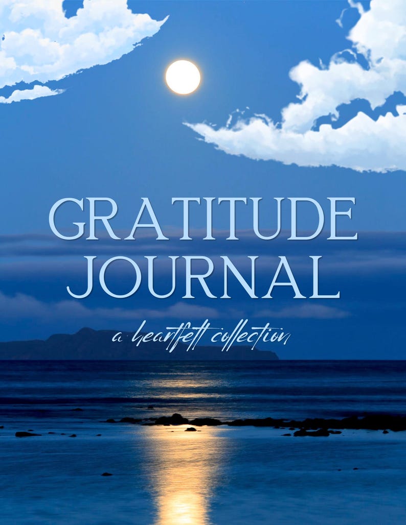 Gratitude Journal Printable PDF, 99 Page Daily Affirmation Journal ...