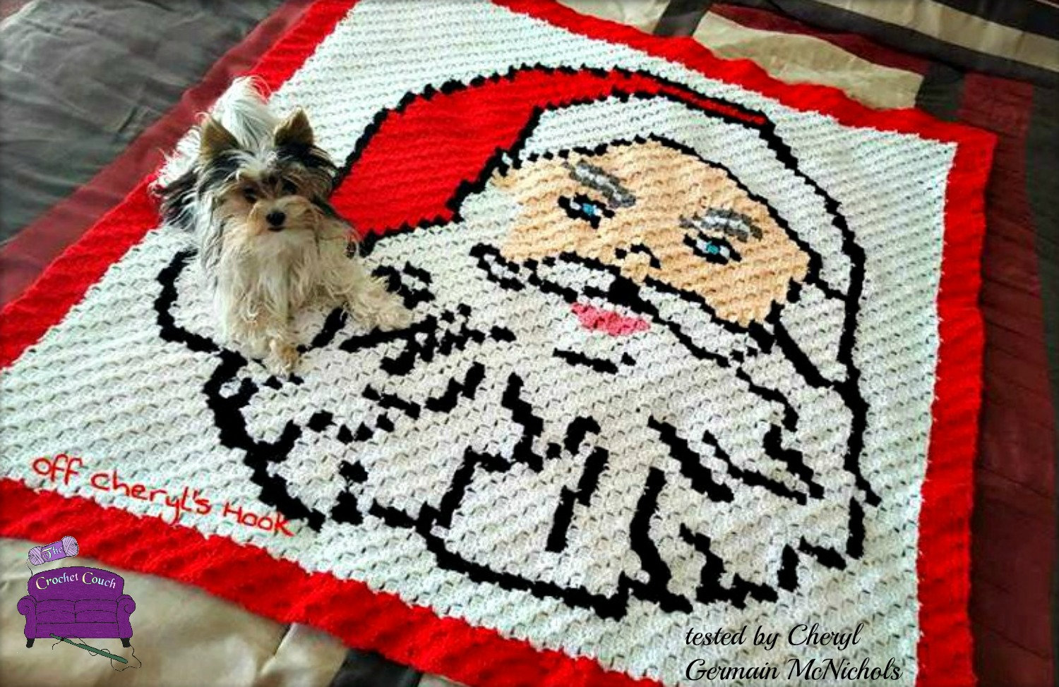 Santa Claus Afghan, C2C Crochet Pattern, Written Row by Row, Color ...