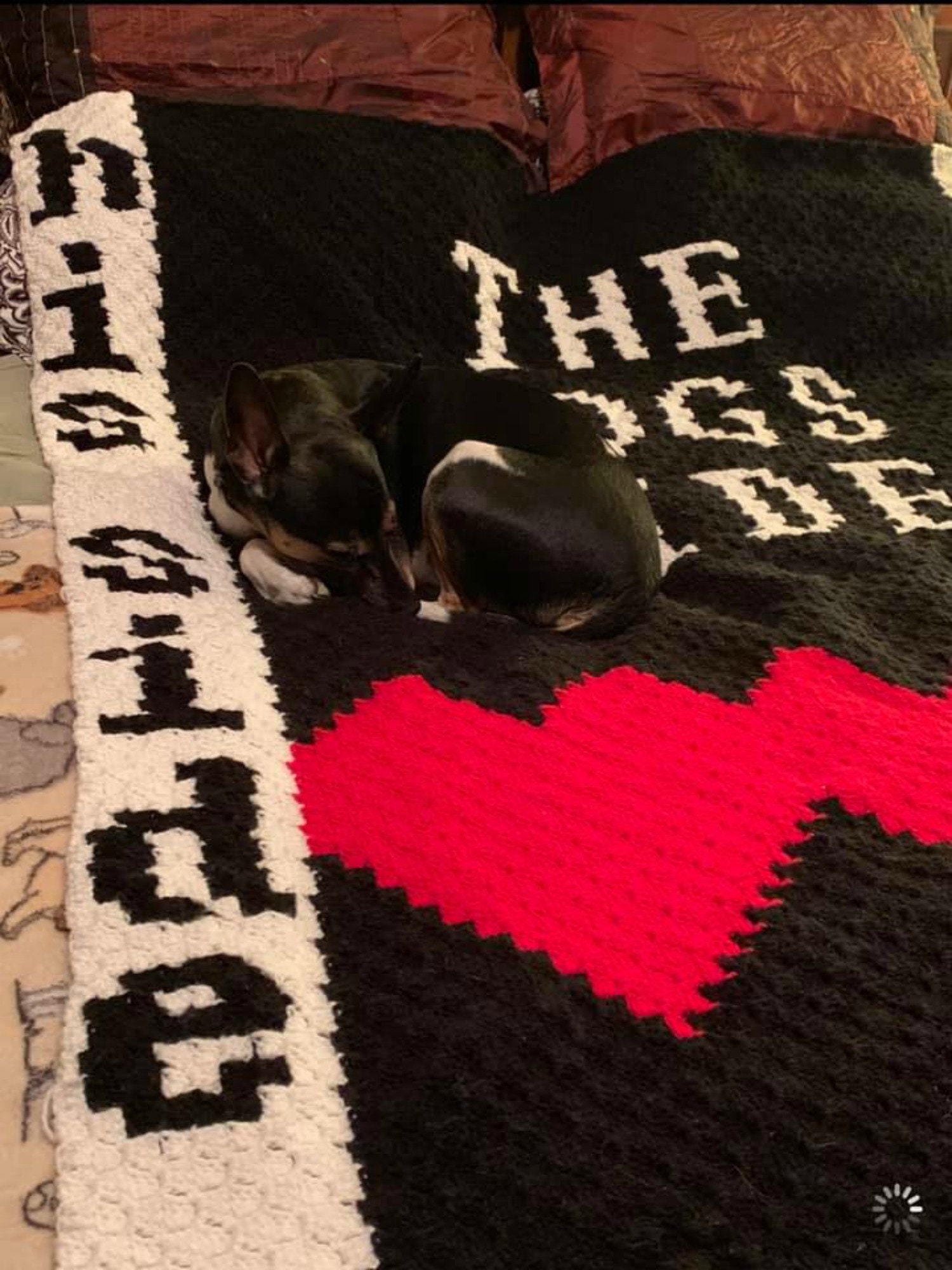 Dogs Side Afghan C2C Crochet Pattern, Written Row by Row, Color Counts ...