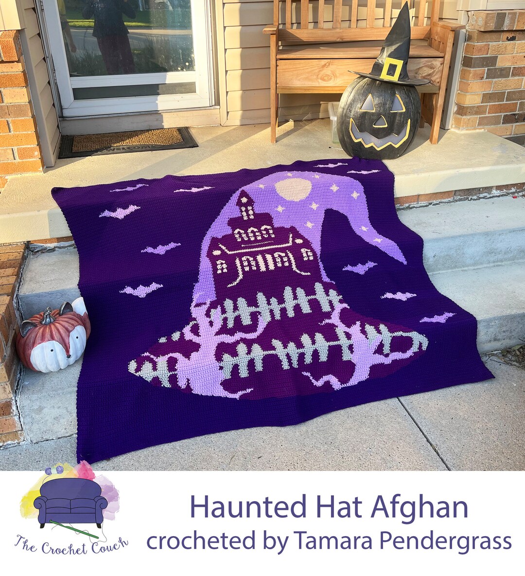Haunted Hat SC or TSS Crochet Pattern, Written Row Counts for Single ...
