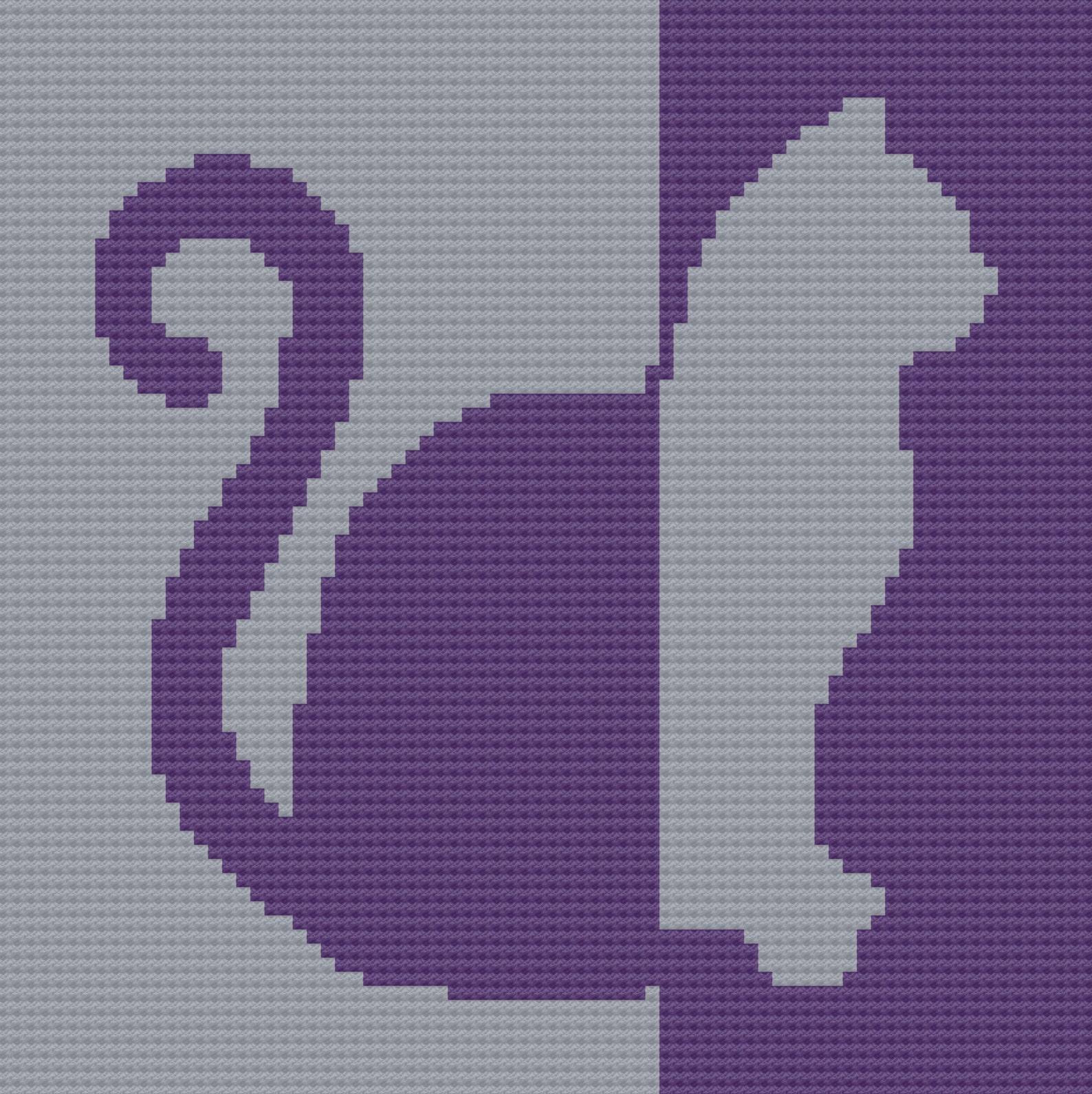 Cat Two Tone Silhouette Afghan C2C Crochet Pattern Written - Etsy