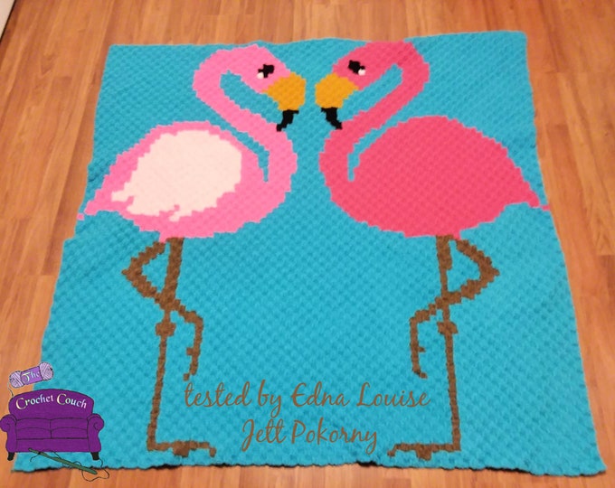 INSTANT DOWNLOAD - Flamingo - Crochet Graph - Crochet Pattern ...