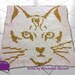 Cat Face Small Afghan C2C Crochet Pattern Written Row by Row - Etsy