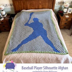 Baseball Player Afghan C2C Crochet Pattern, Written Row by Row, Color ...