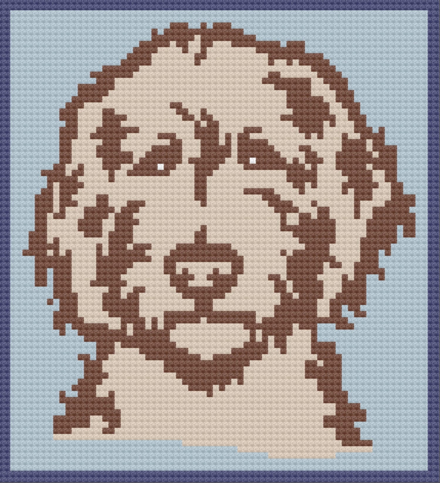 Golden Doodle Afghan, C2C Crochet Pattern, Written Row by Row, Color ...