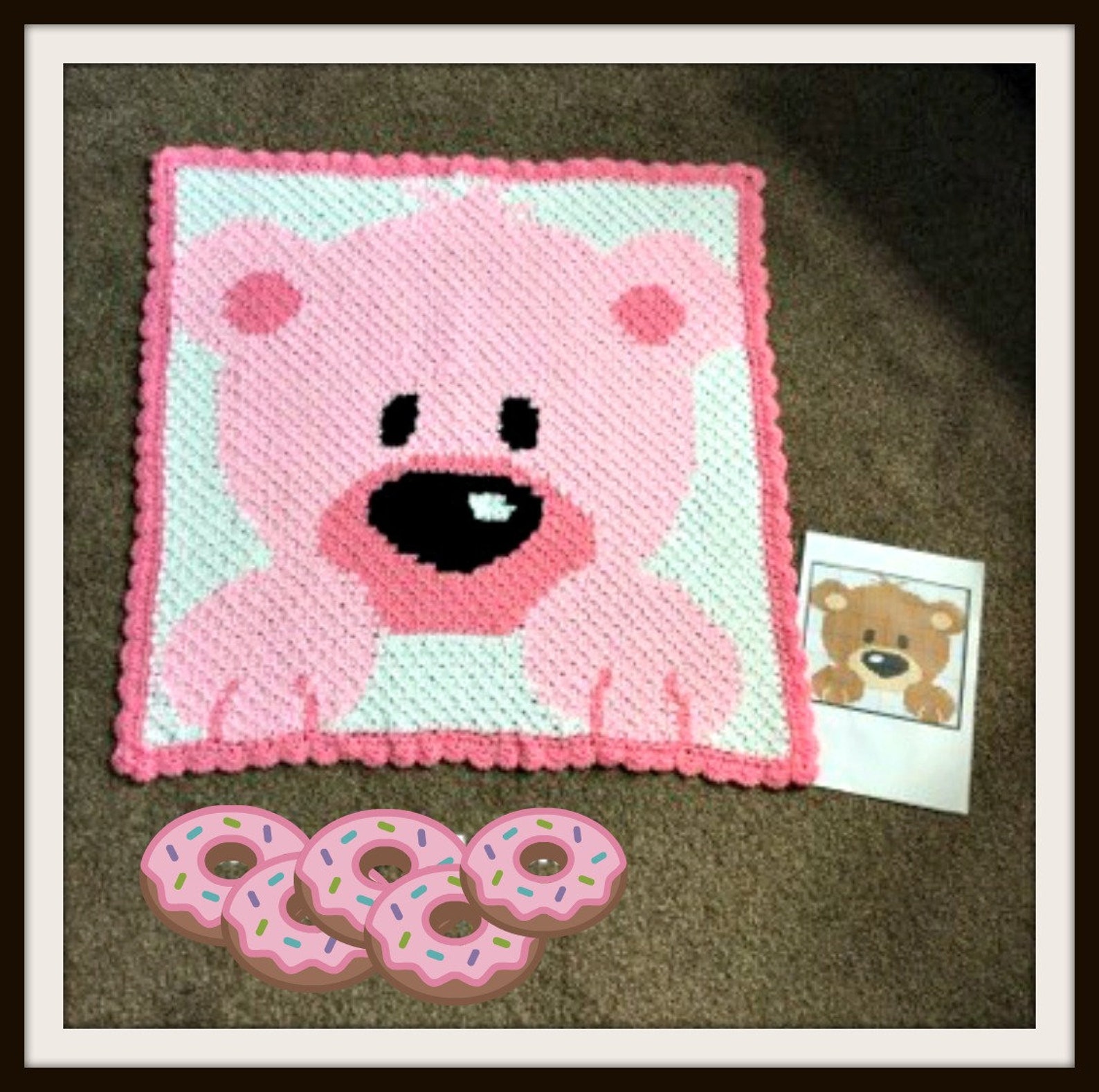 Baby Bear Afghan C2C Crochet Pattern Written Row Counts C2C - Etsy
