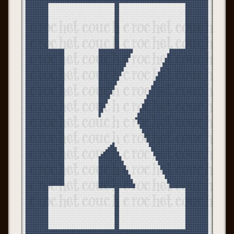 Letter K Crochet - Etsy