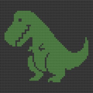 Dinosaur Kids Afghan C2C Crochet Pattern Written Row by Row - Etsy