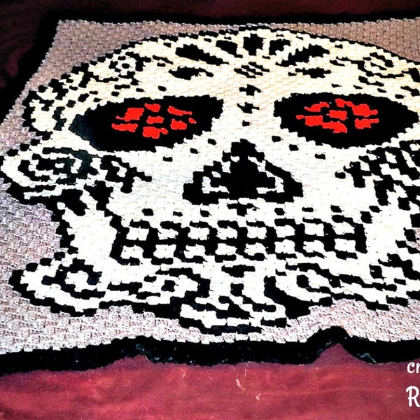 Skull Graphgan Pattern - Etsy