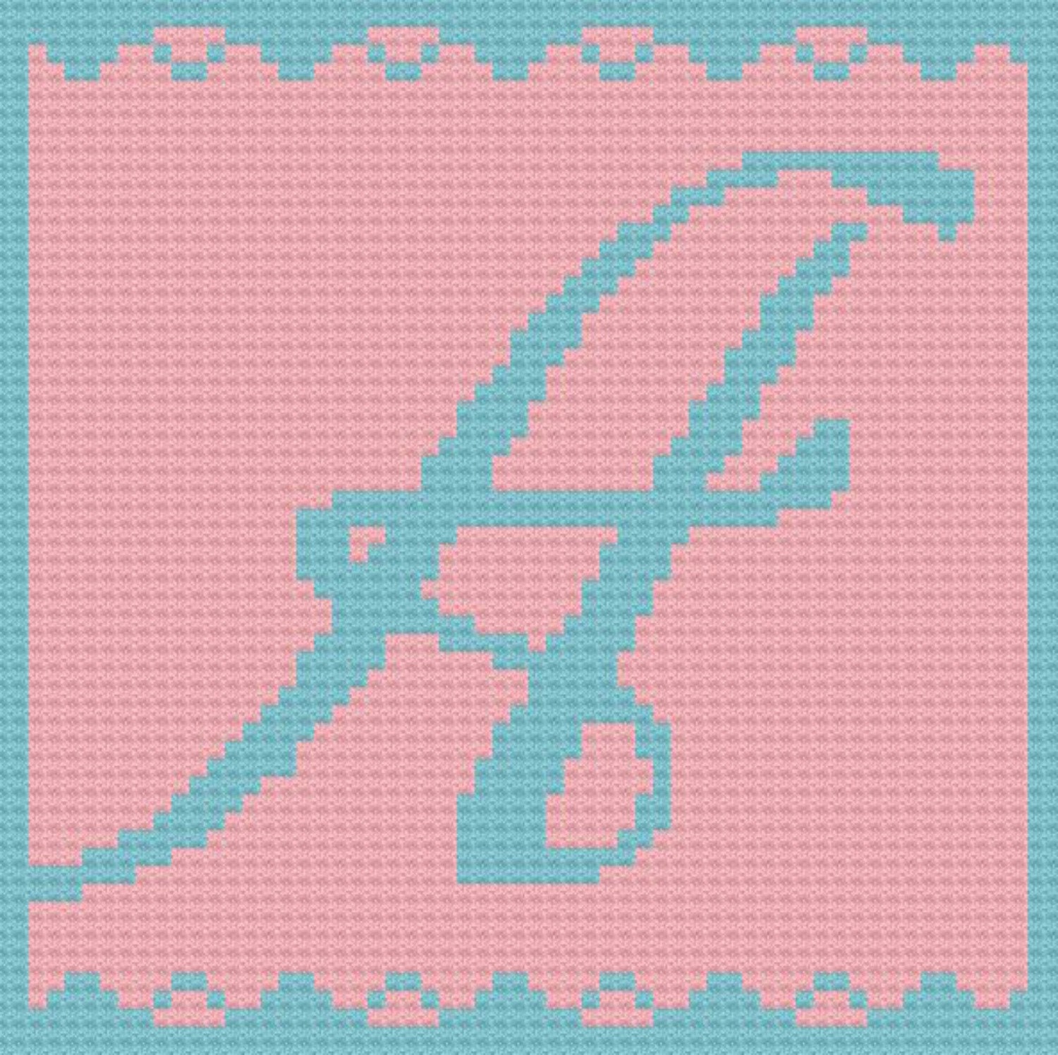 Letter A Baby Blanket, C2C Crochet Pattern, Written Row Counts, C2C ...