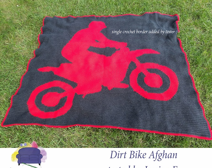 Dirt Bike Silhouette Crochet Graph Pattern - Etsy