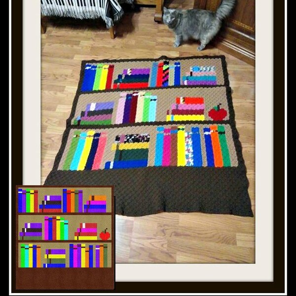 Crochet Bookcase - Etsy