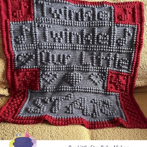 Our Little Star Baby Afghan Bobble Stitch Crochet Pattern, Written Row ...