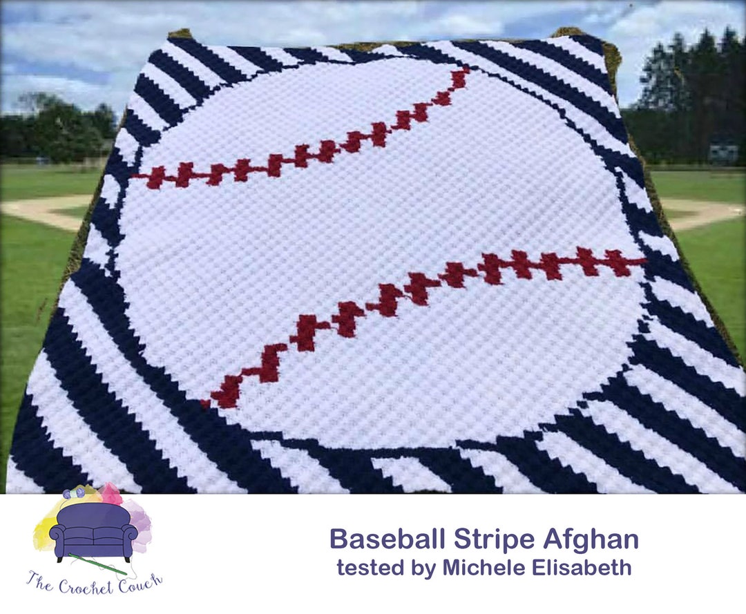 Baseball Stripes Afghan Crochet Pattern, Graph and Written Row by Row ...