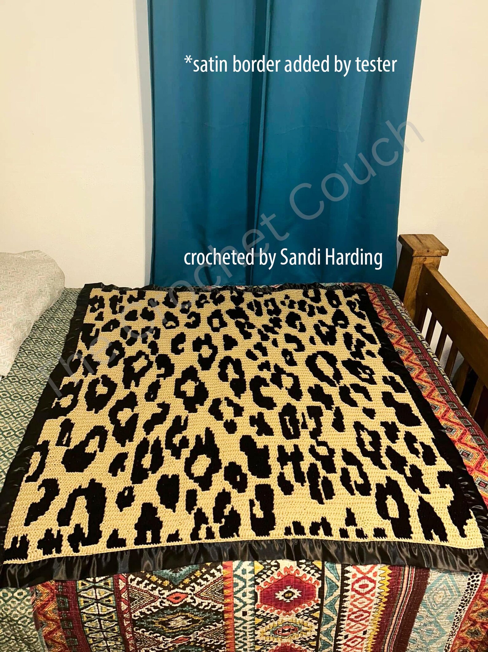 Leopard Print Afghan Crochet Pattern: Mosaic Style (PDF Download) - Etsy