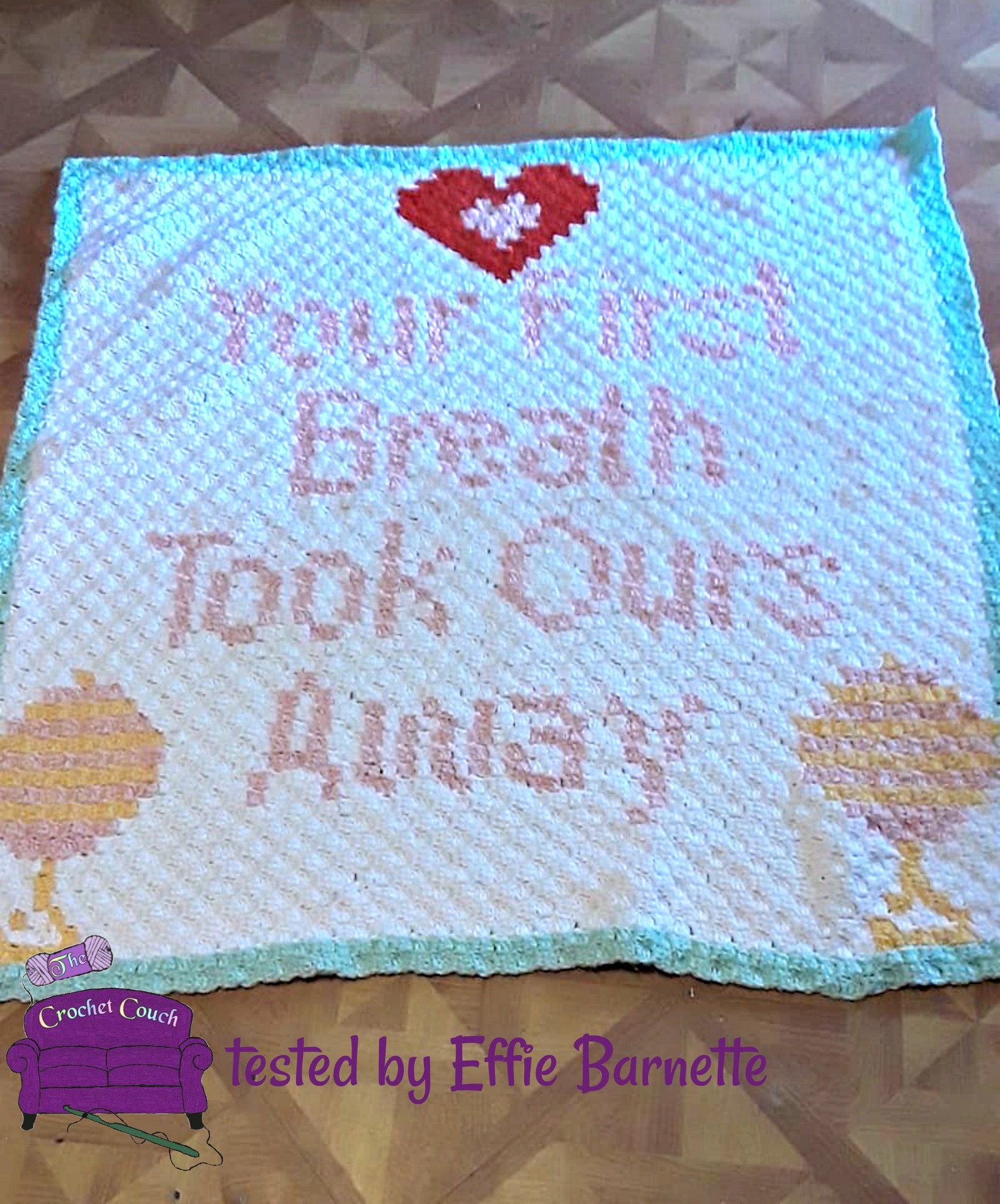 Your First Breath Baby Afghan C2C Crochet Pattern Written | Etsy