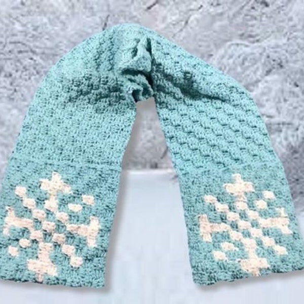 Snowflake Scarf - Etsy
