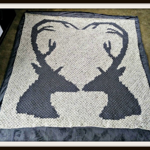 Crochet Deer Graph Pattern - Etsy