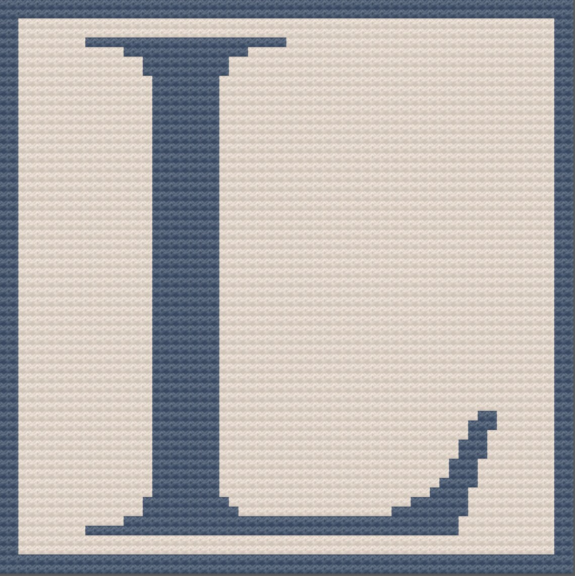 Letter Kids Afghan Times Font C2C Crochet Pattern Written - Etsy