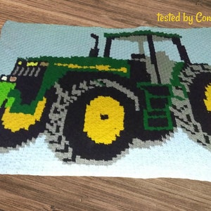 Tractor Afghan Crochet Pattern: C2C Graph (PDF Pattern) - Etsy