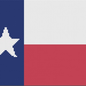 Texas Flag Afghan C2C Crochet Pattern, Graph and Written Row by Row ...