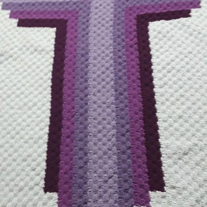 Cross Quilt Afghan C2C Crochet Pattern, Written Row by Row, Color ...