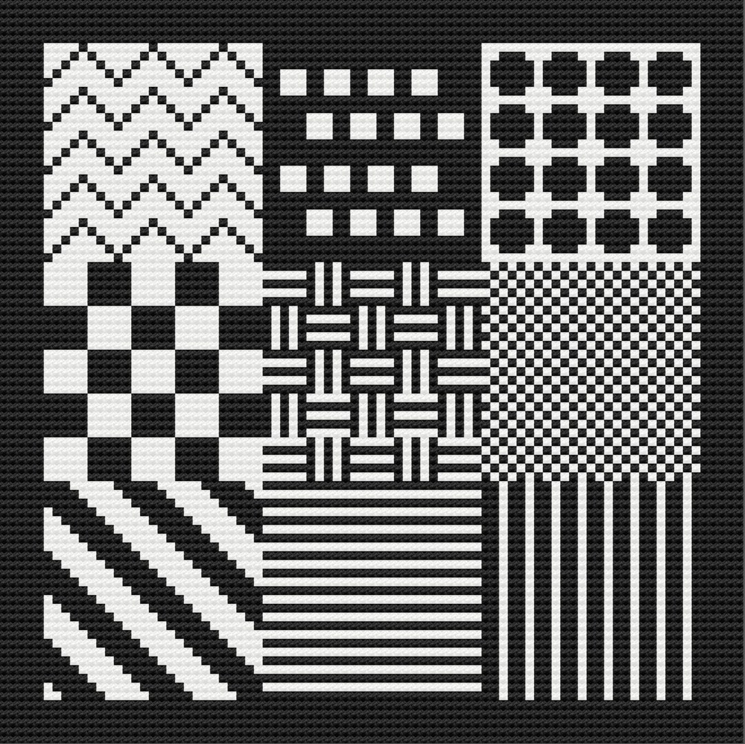 Perfect Patterns With Borders Afghan C2C Crochet Pattern - Etsy