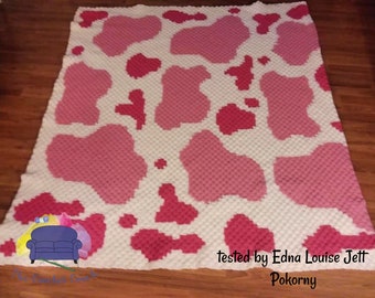 C2C Cow Print Blanket Crochet Pattern - Etsy Canada