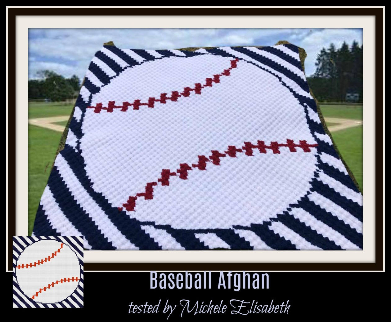 Baseball Stripes Afghan C2C Crochet Pattern, Written Row by Row Counts ...
