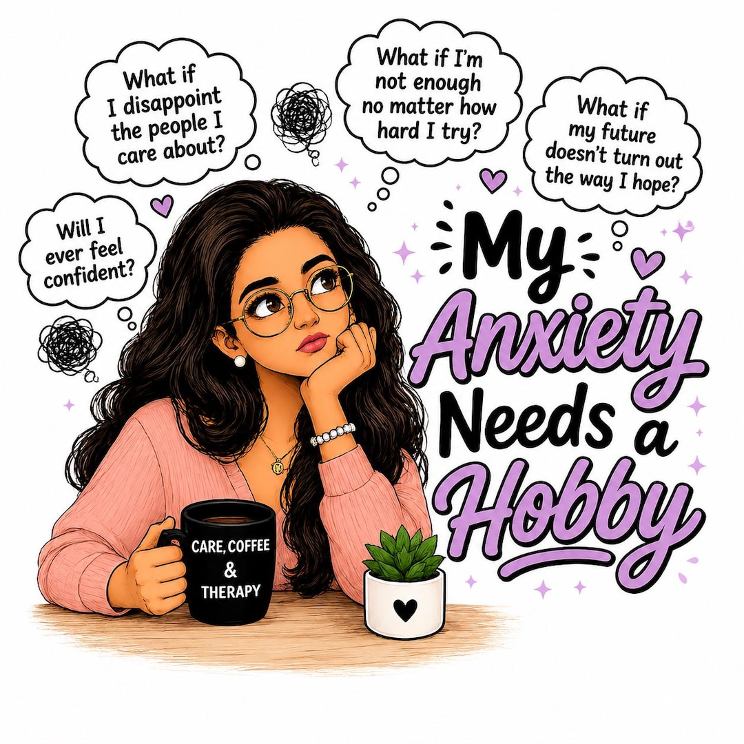 Funny Anxiety Sticker, My Anxiety Needs A Hobby Sticker, Therapist ...