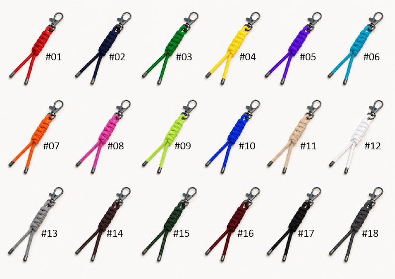 Korean Traditional Knot Keychain - DR | Handmade | 18 Colors - Etsy