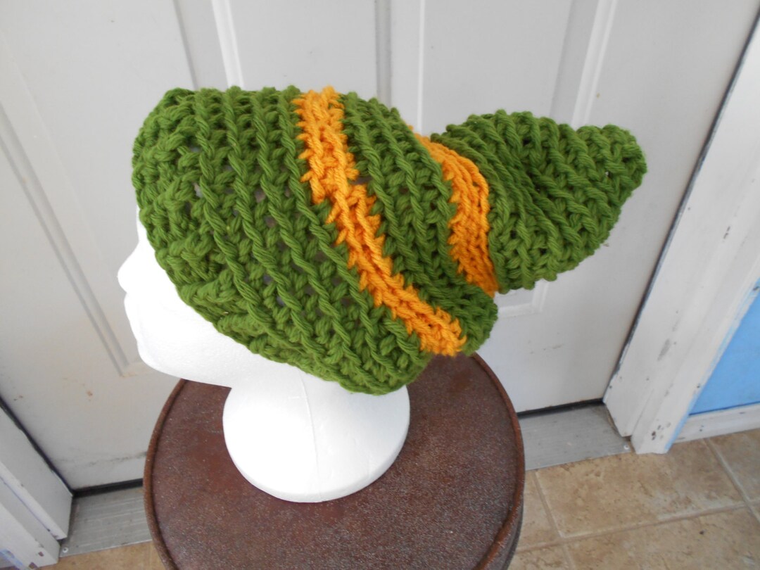 Pumpkin Green Half Stocking / Cloche Fall Hat - Etsy