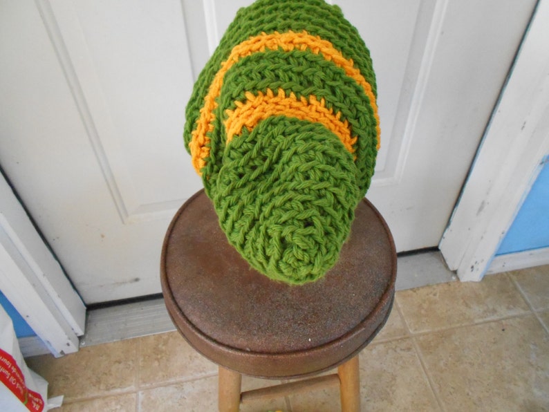 Pumpkin Green Half Stocking / Cloche Fall Hat - Etsy