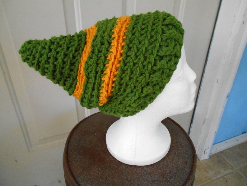 Pumpkin Green Half Stocking / Cloche Fall Hat - Etsy