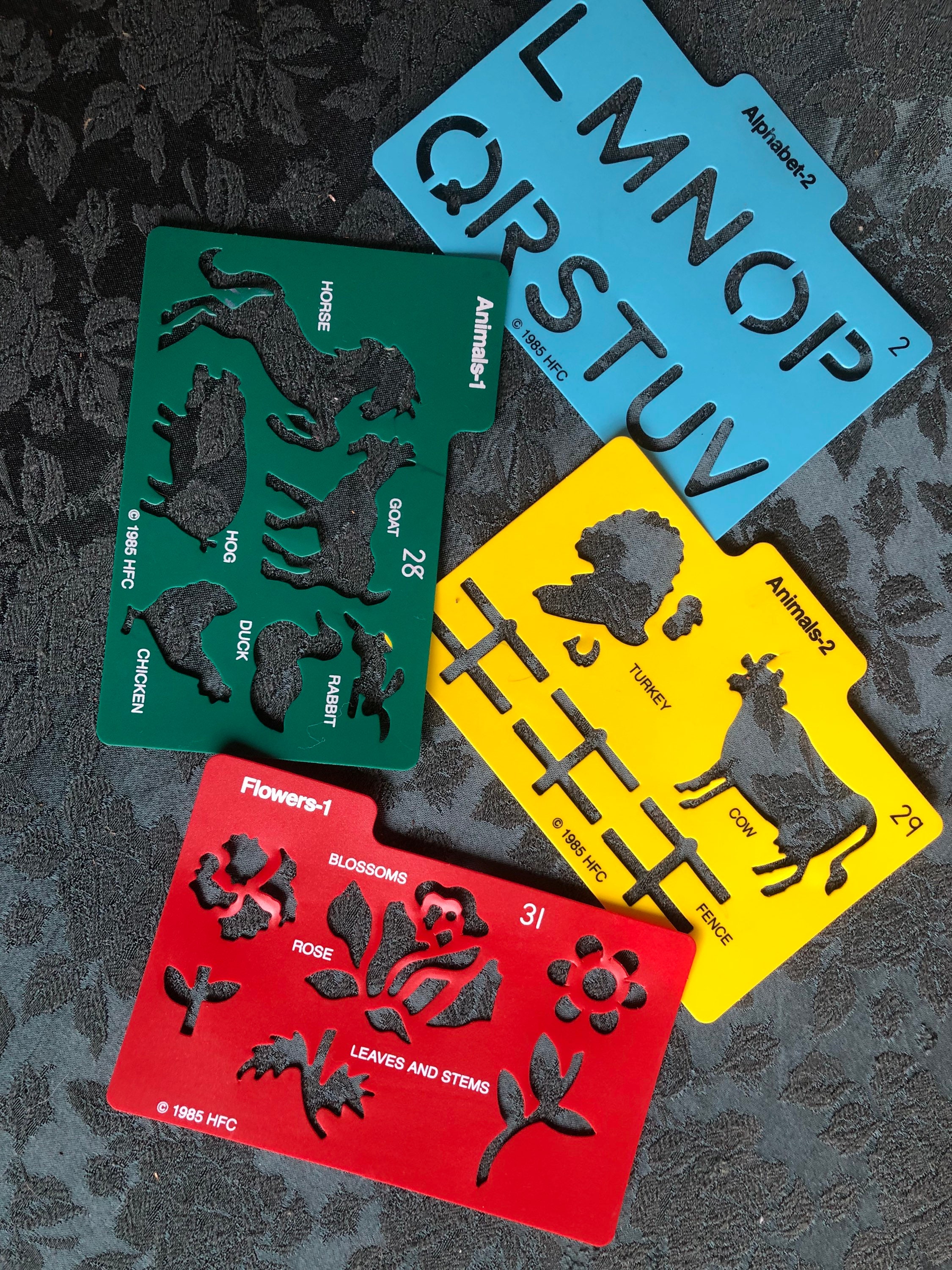 Vintage Stencil Factory 1985 Stencil File Box Kit - Etsy