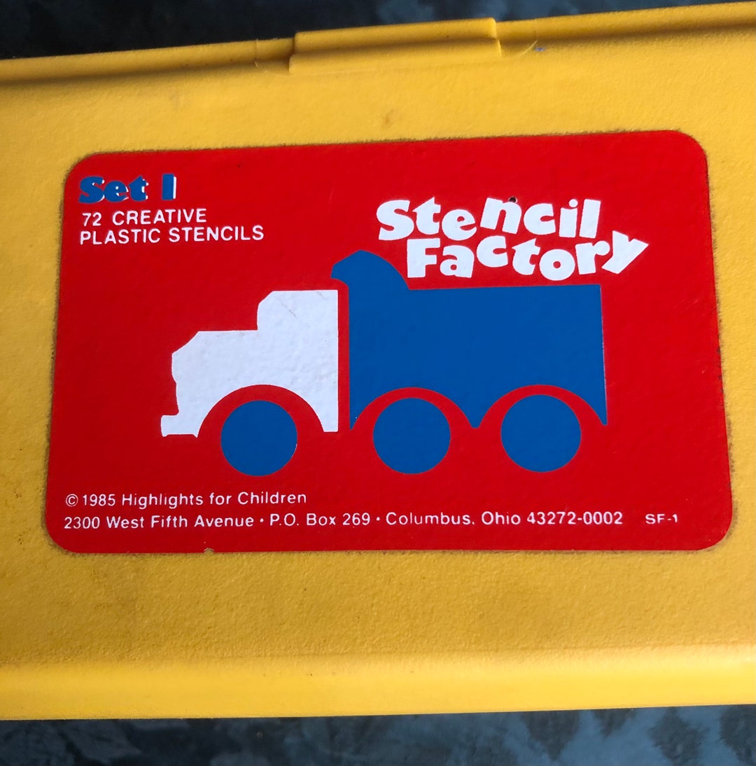 Vintage Stencil Factory 1985 Stencil File Box Kit - Etsy